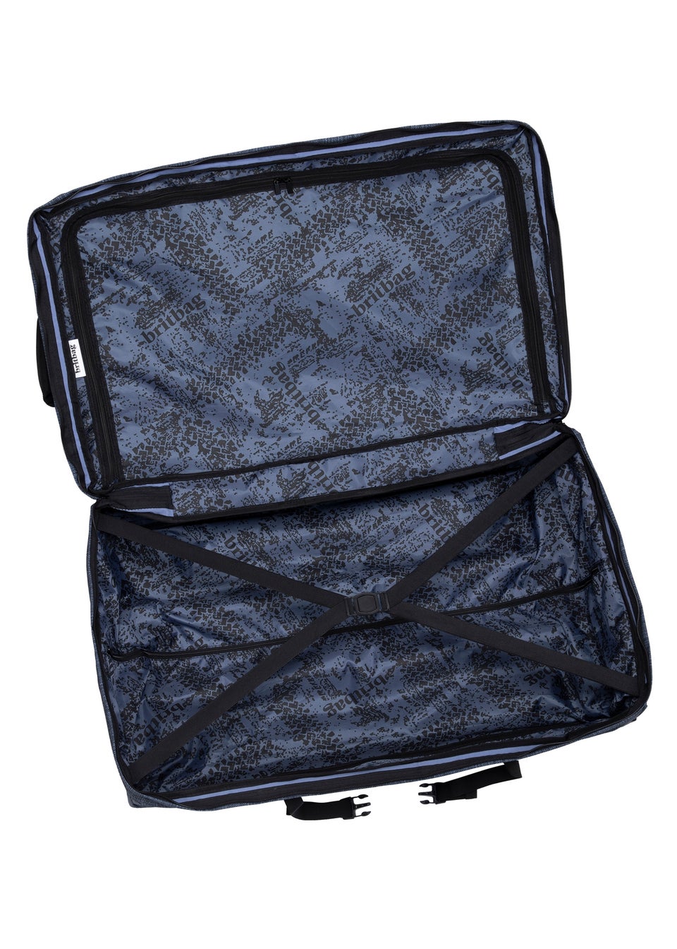 BritBag Maputo Dusty Blue Triotex Suitcase - Matalan