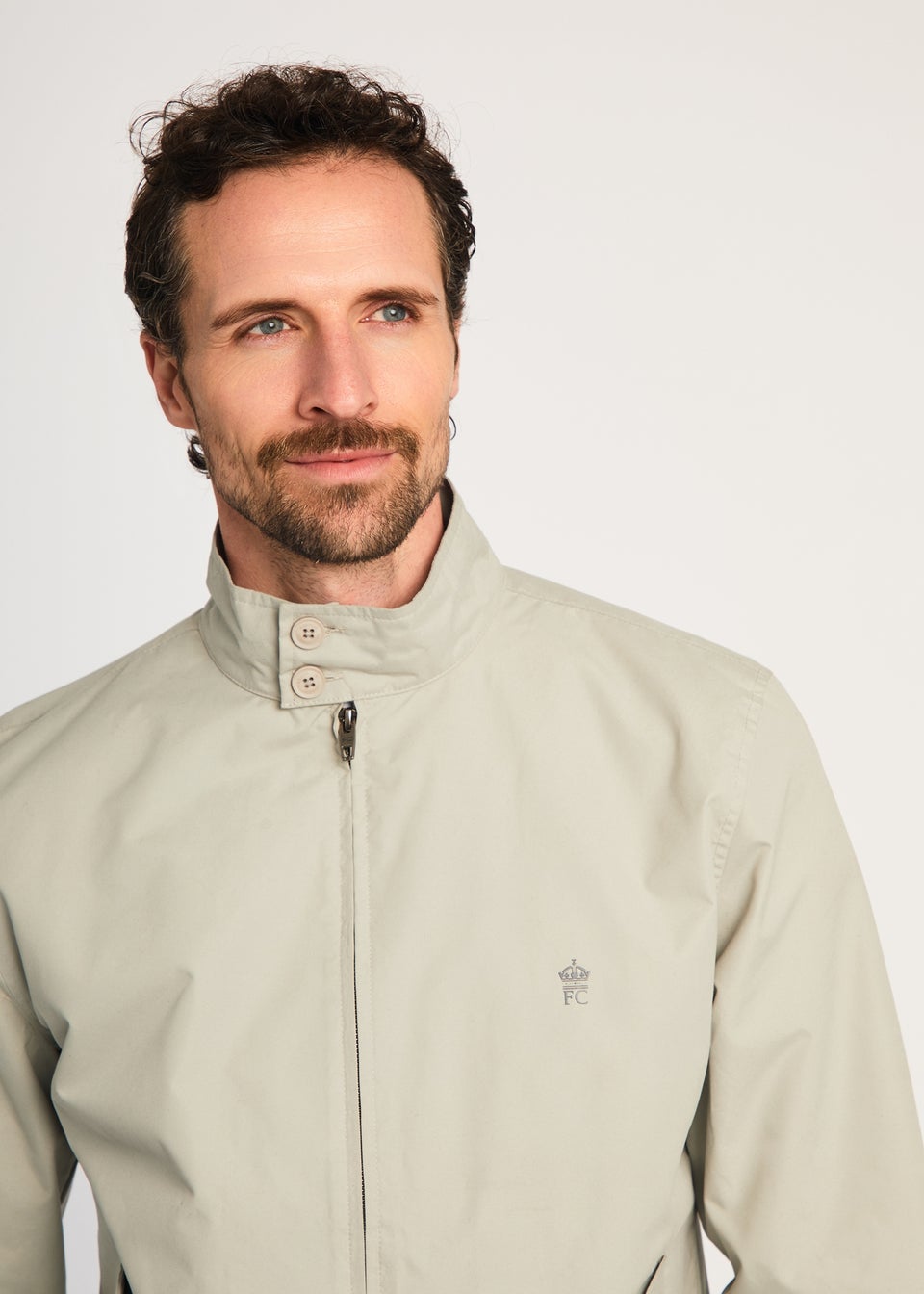 French Connection Stone Funnel Neck Harrington Jacket - Matalan