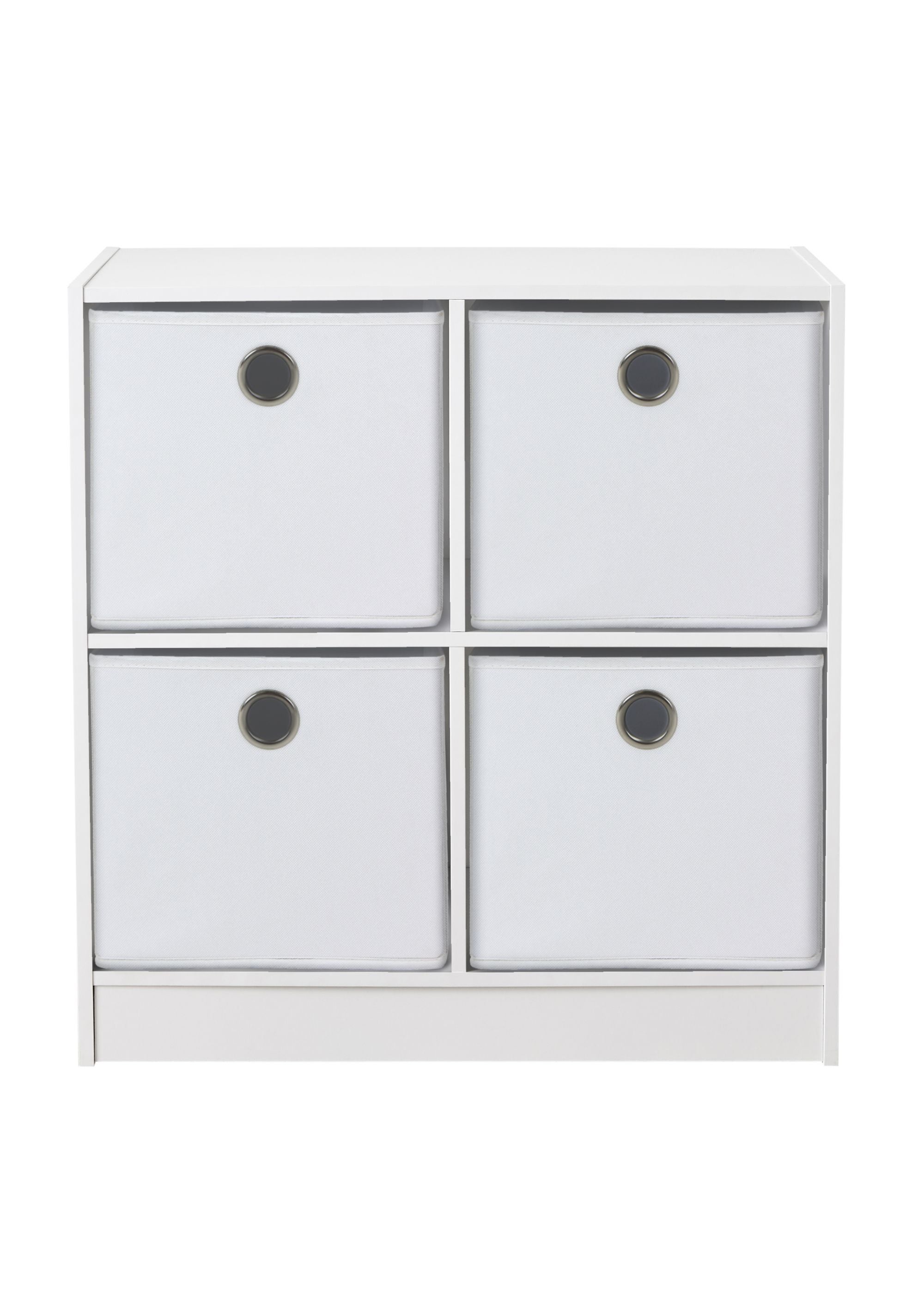 Lloyd Pascal Jazz 4 Cube Storage Unit White (65cm x 63cm x 30cm) - One ...
