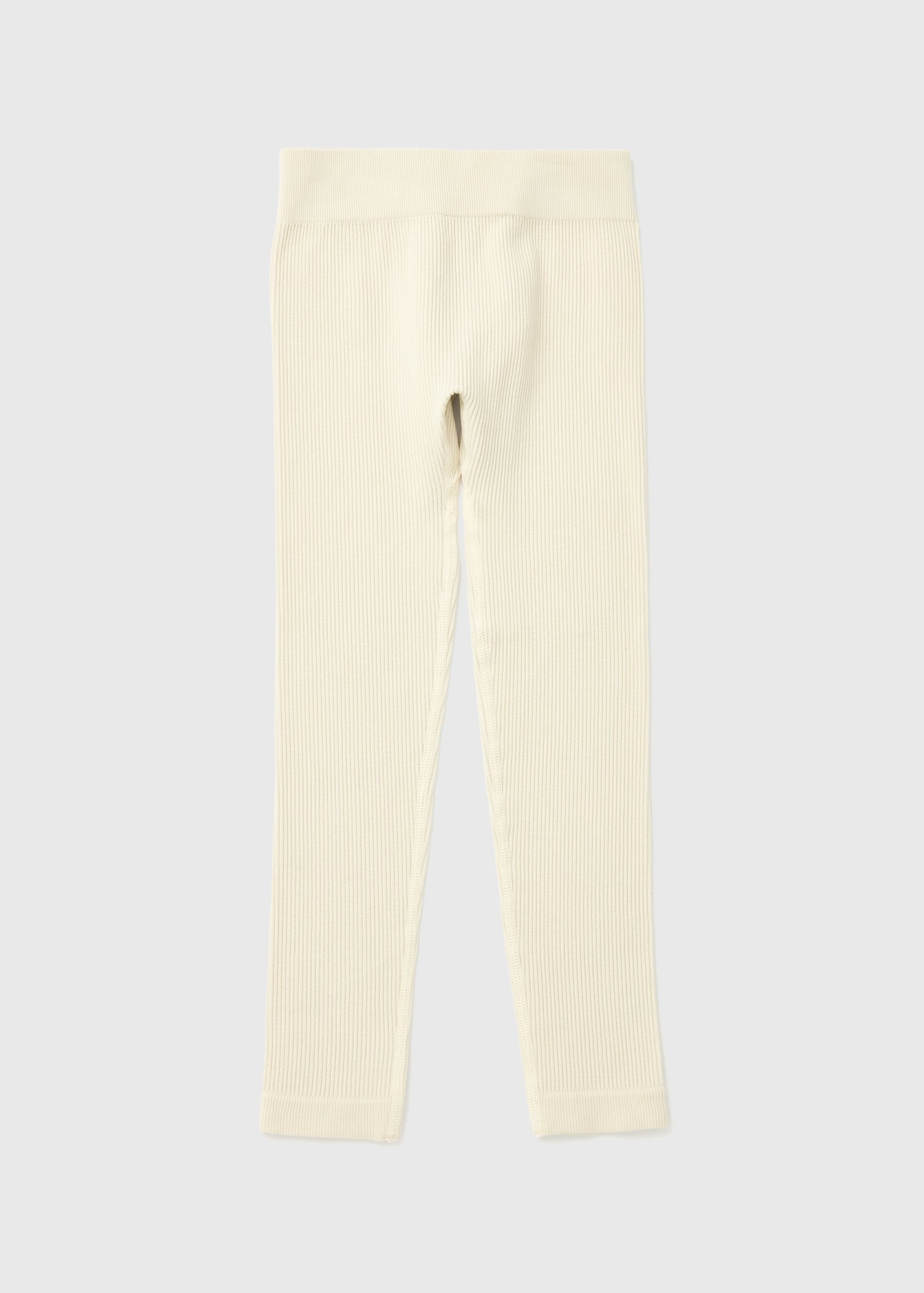 Girls Cream Seamless Leggings (7-15yrs) - Extra small
