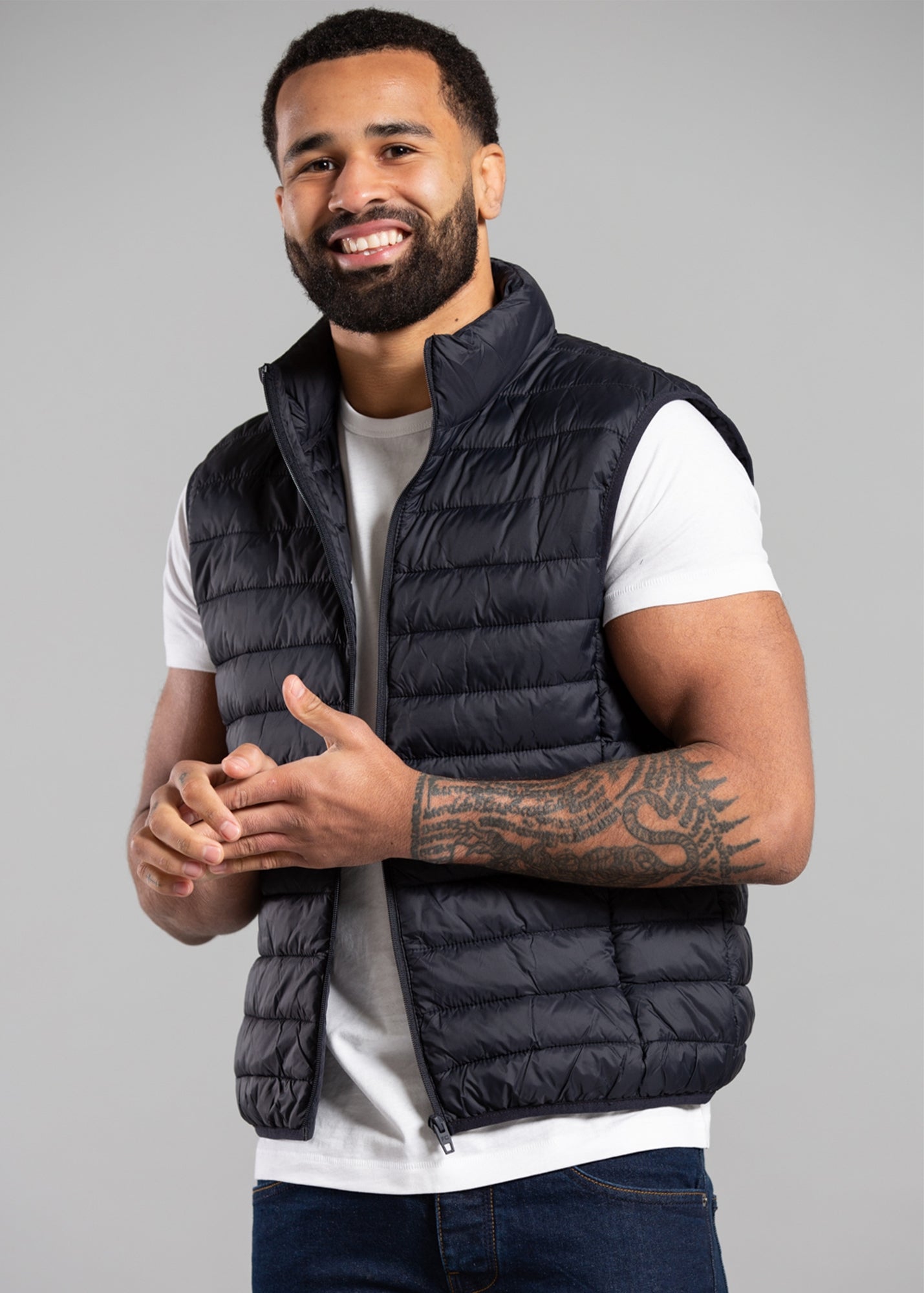 French Connection Navy Superlight Puffer Gilet - L | Matalan