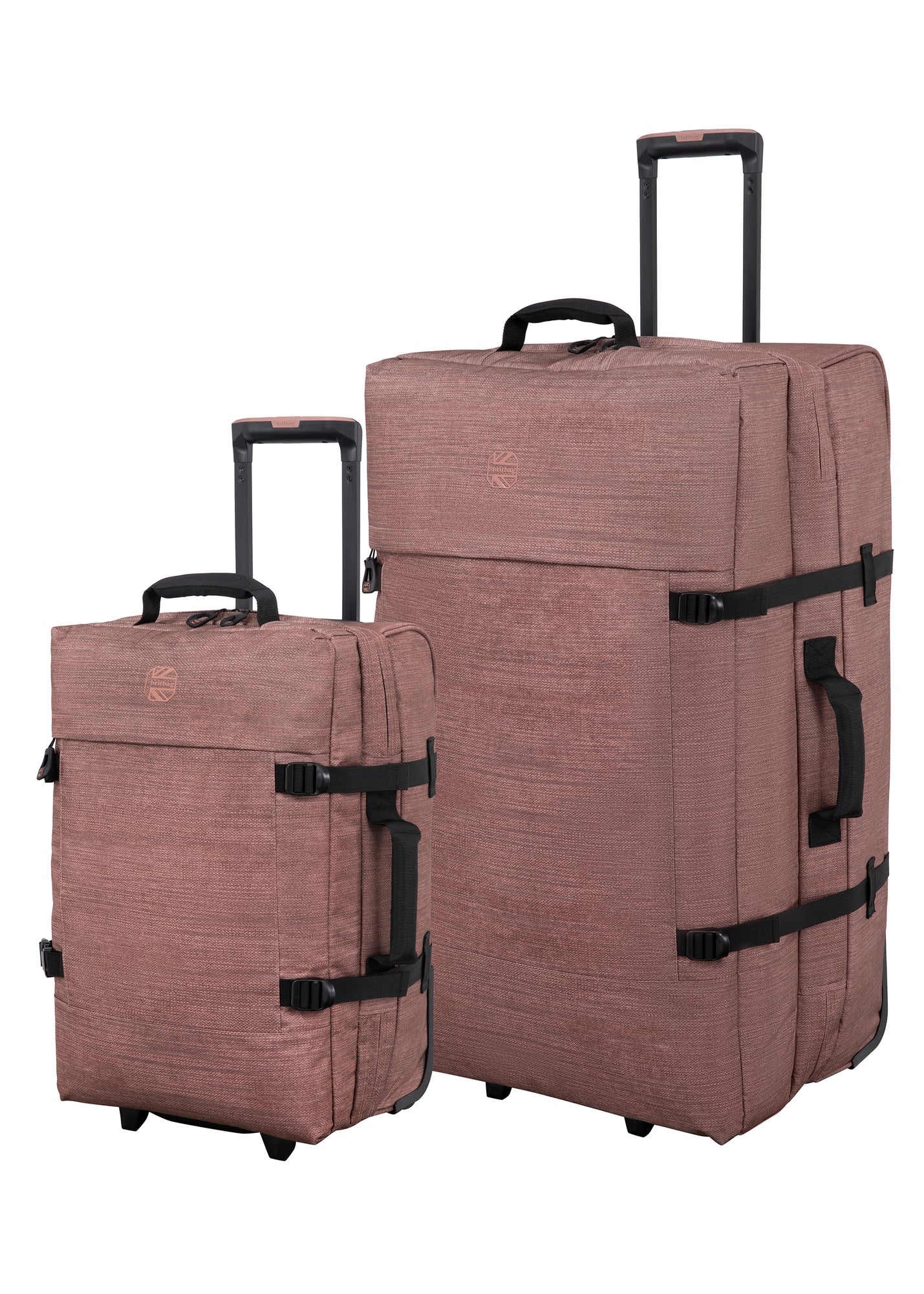 BritBag Maputo Pink Brown Triotex Suitcase - Cabin