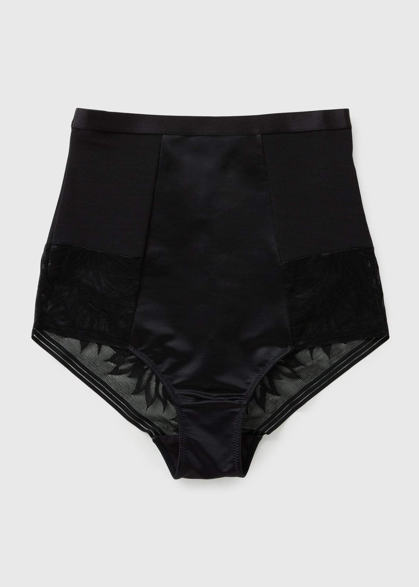 Black Firm Control Shaping Super High Waist Briefs - 8