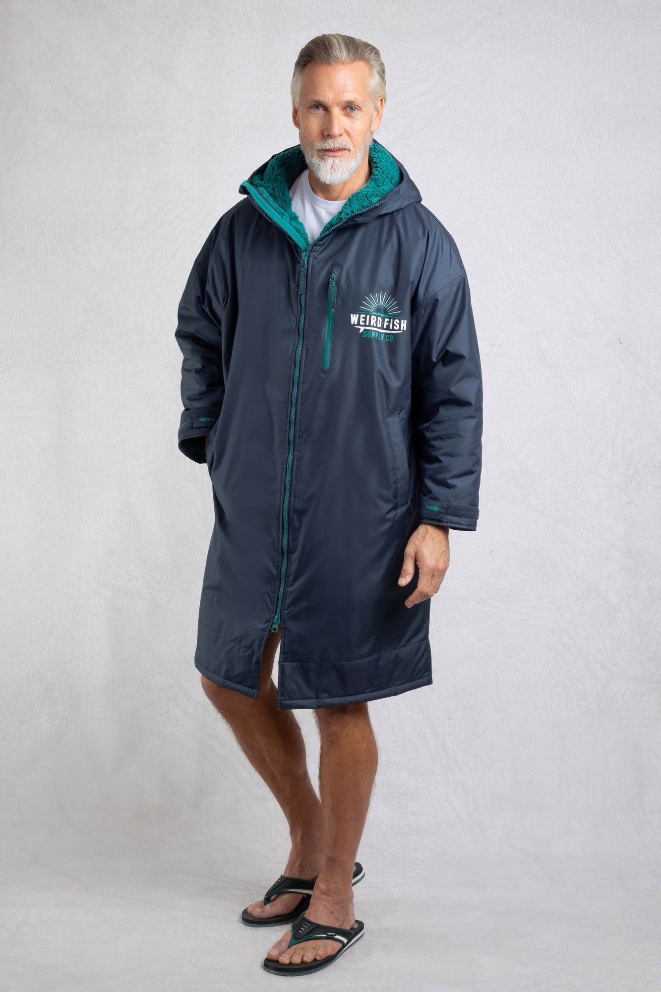 Weird Fish Blue Surf Atlantic Waterproof Changing Robe - S/M | Matalan