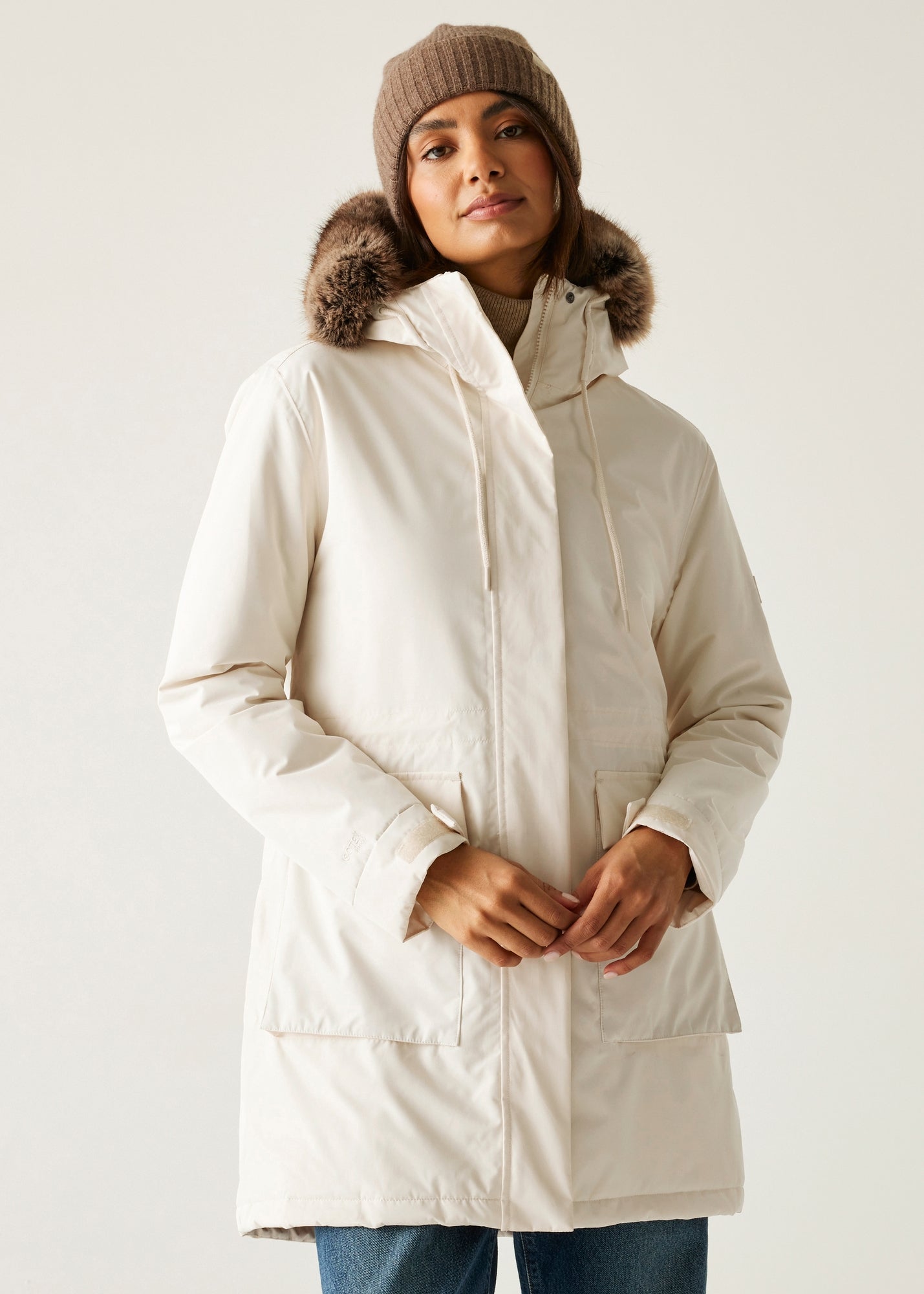Regatta White Sabinka Waterproof Jacket - 16 | Matalan