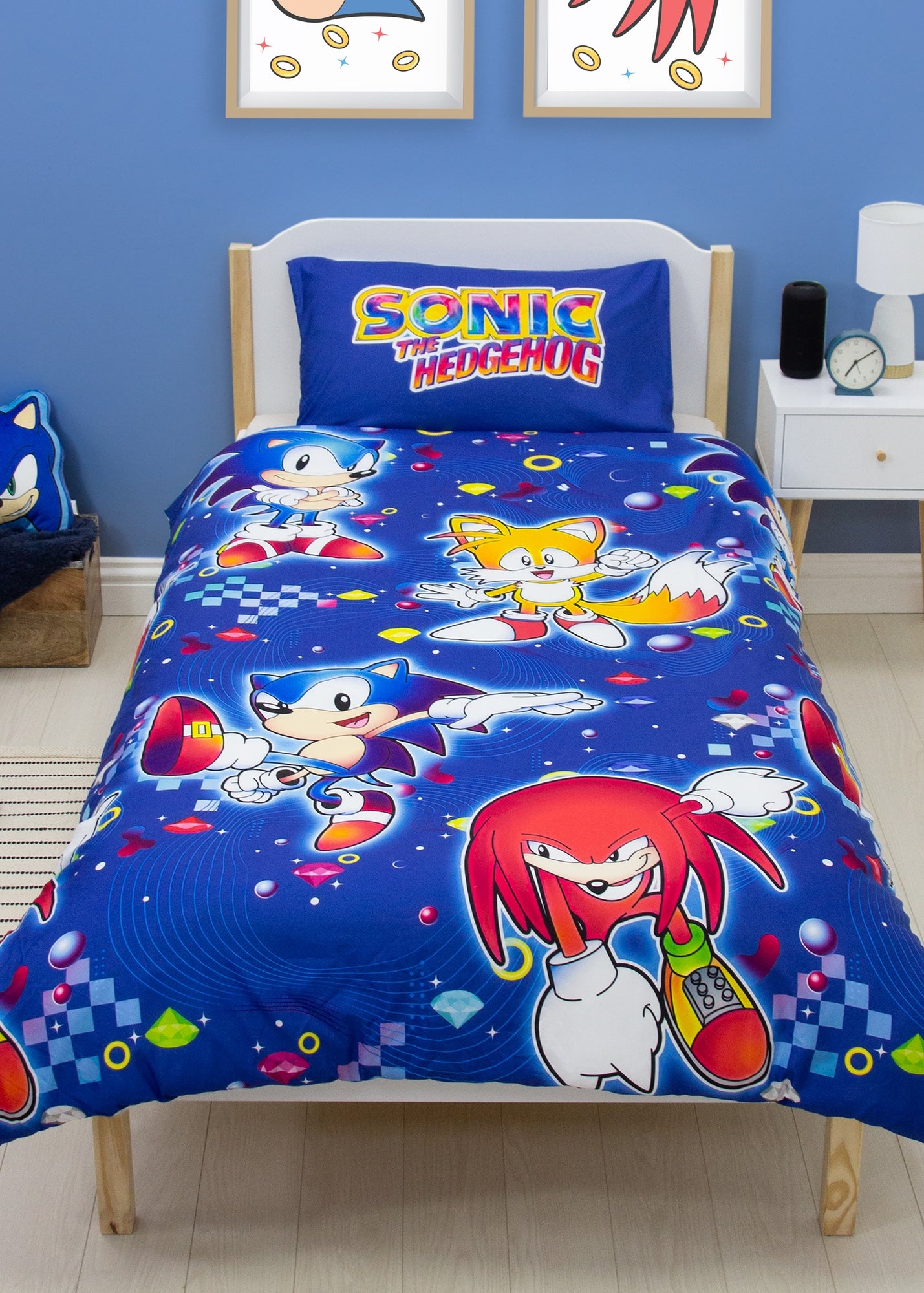 Sonic The Hedgehog Blue Liquid Rotary Duvet Cover - Single