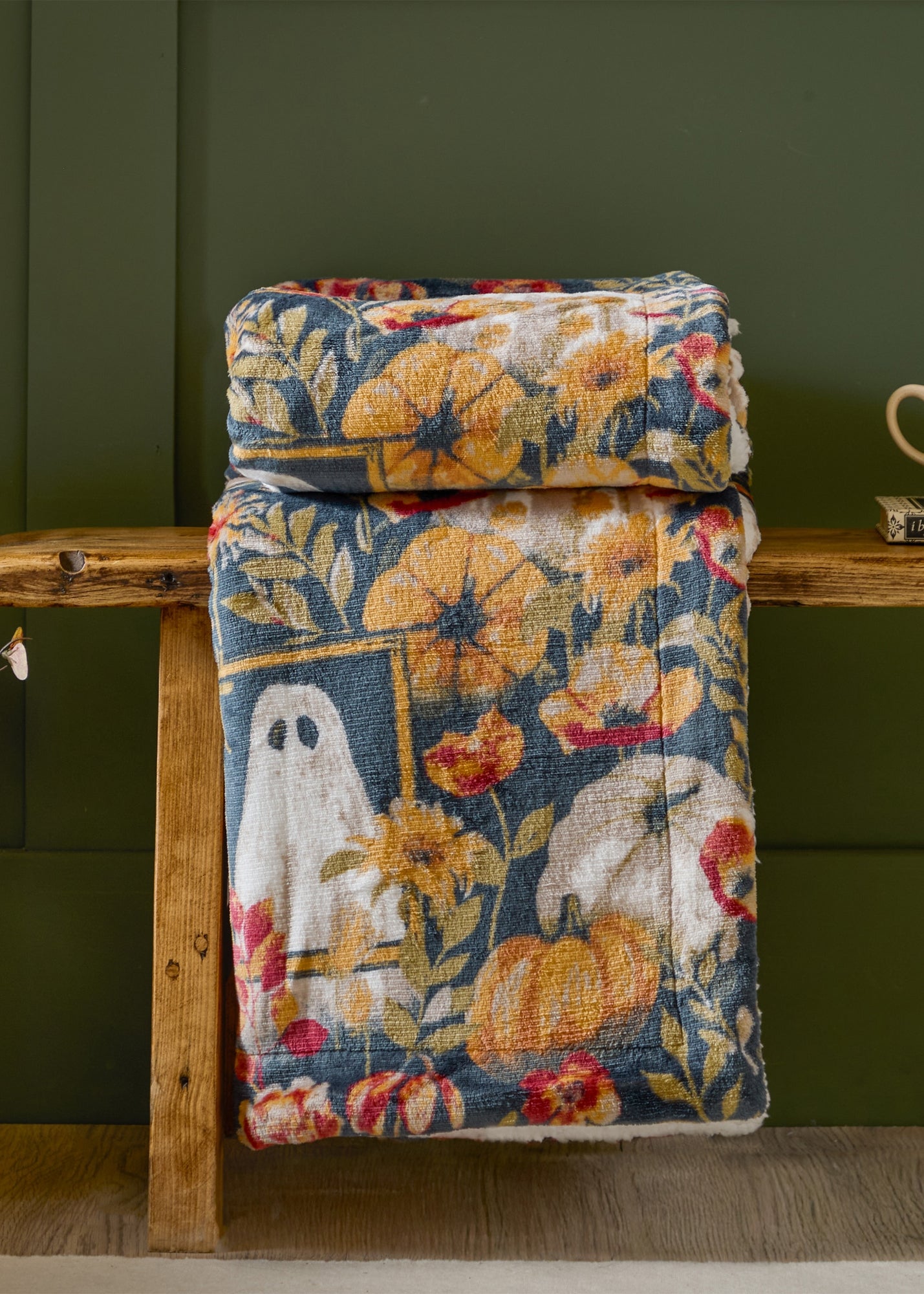 Furn Bootanical Sherpa Fleece Multicolour Throw - 130 x 180cm