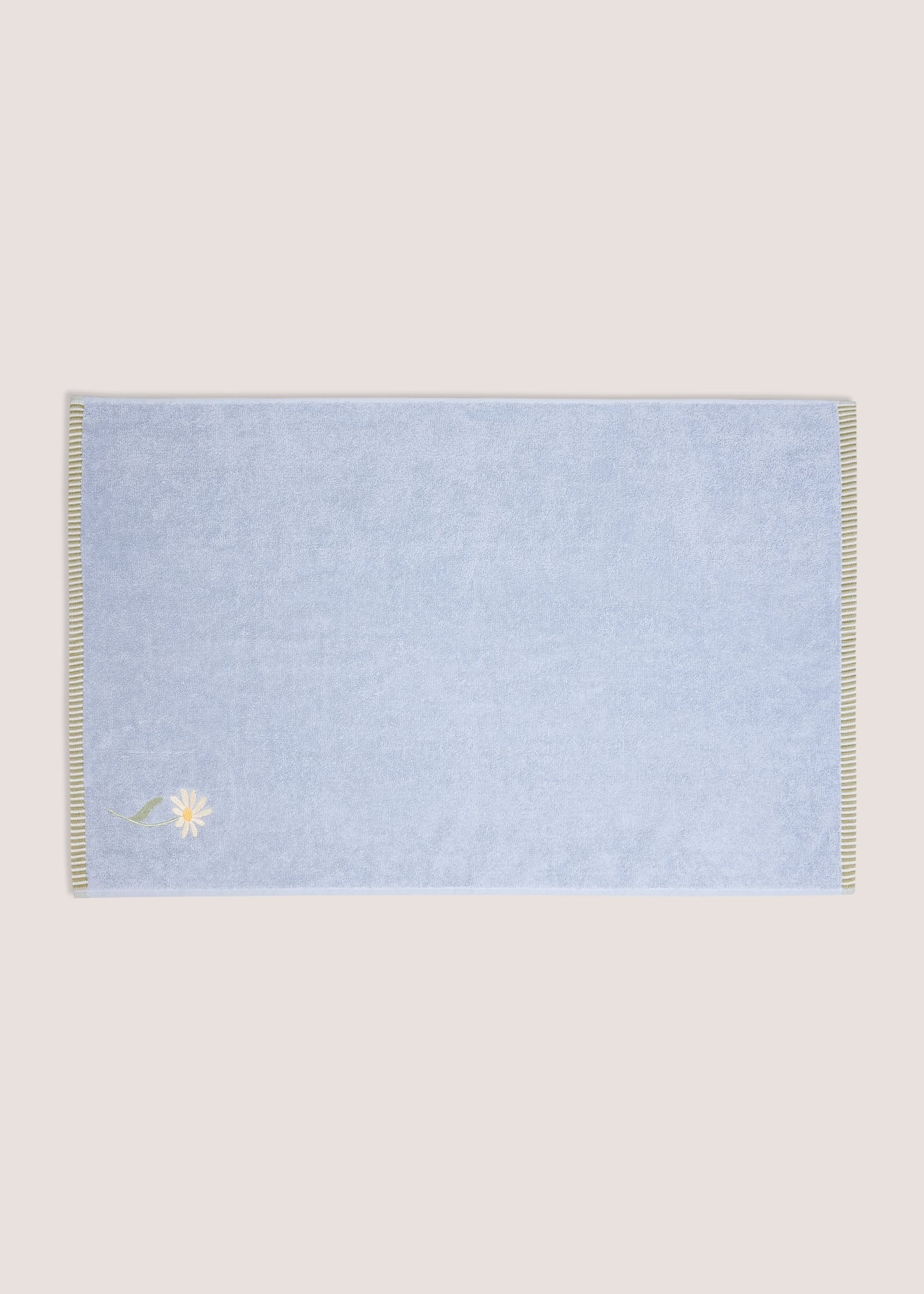 Blue Daisy Embroidered Hand Towel - Hand Towel | Matalan