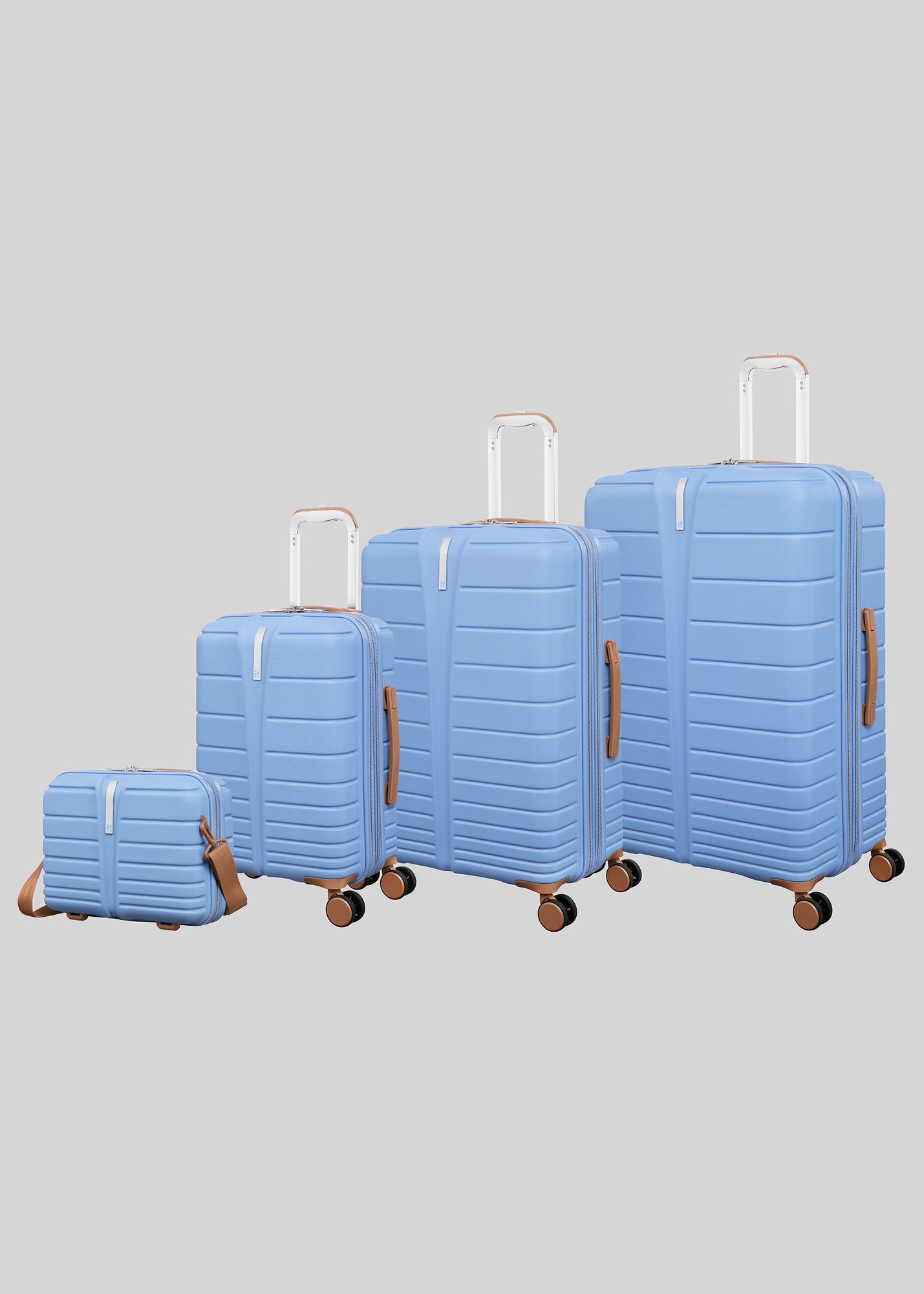 IT Luggage Blue Fascinate Hard Suitcase - VANITY | Matalan